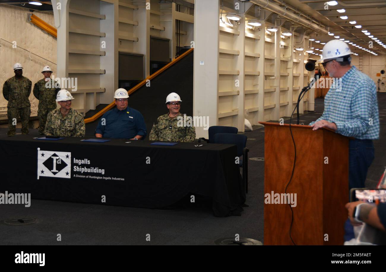 PASCAGOULA, MS - Steve Sloan, Ingalls Shipbuilding LPD Program Manager ...
