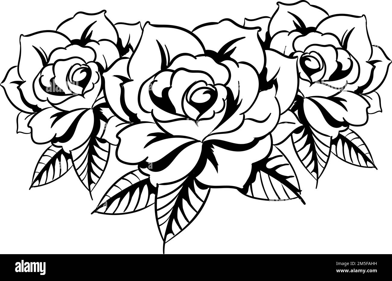 flowers tattoo design Stock Vector Image & Art - Alamy