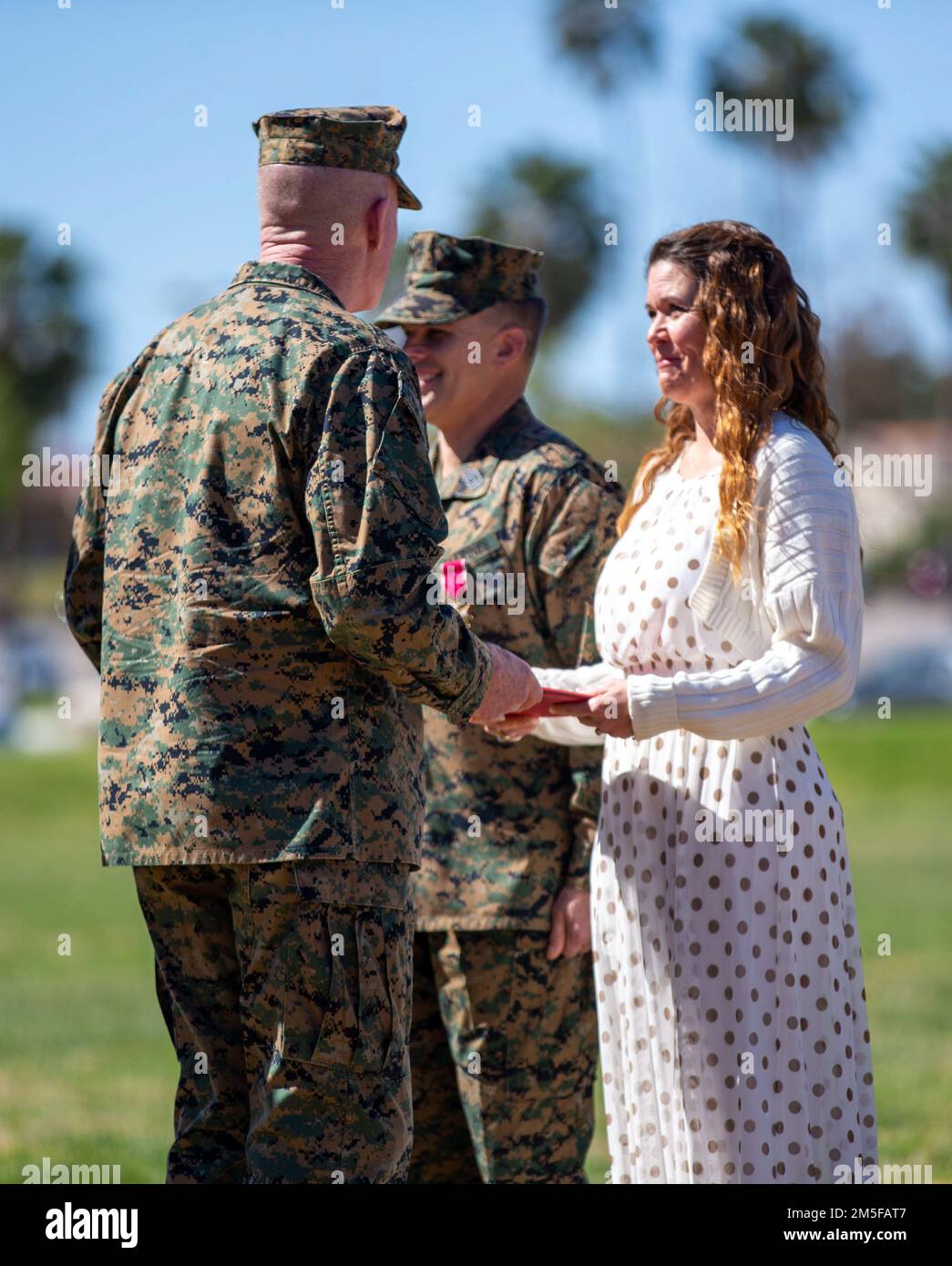 U.S. Marine Corps Sgt. Maj. David M. White’s wife, Jennifer White ...