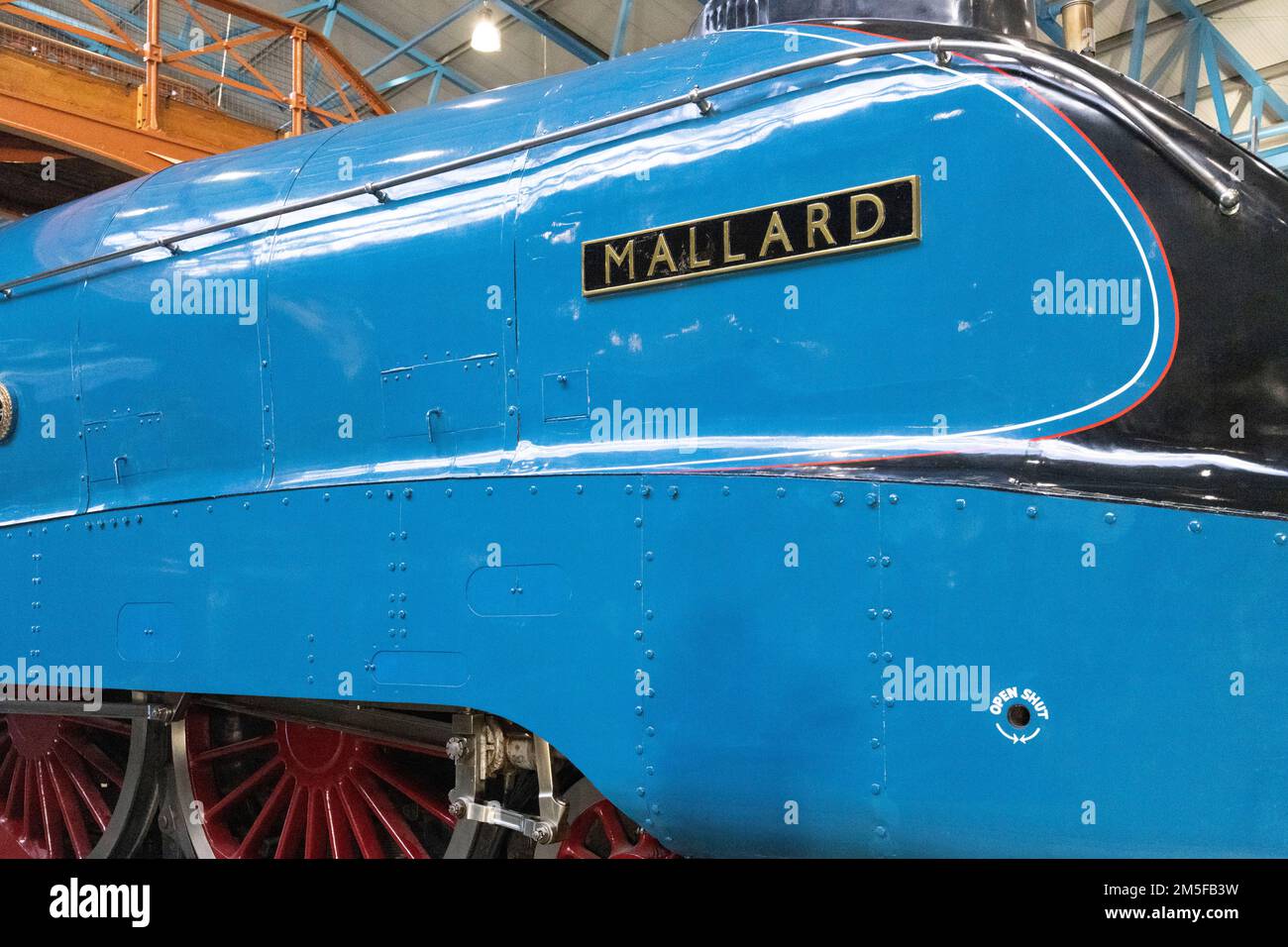 Mallard train on display at the National Railway Museum at York Stock ...