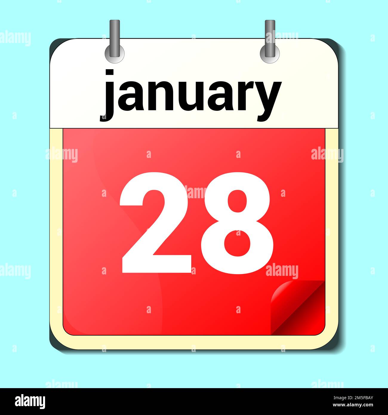 day on the calendar, vector image format, january 03 Stock Vector Image ...