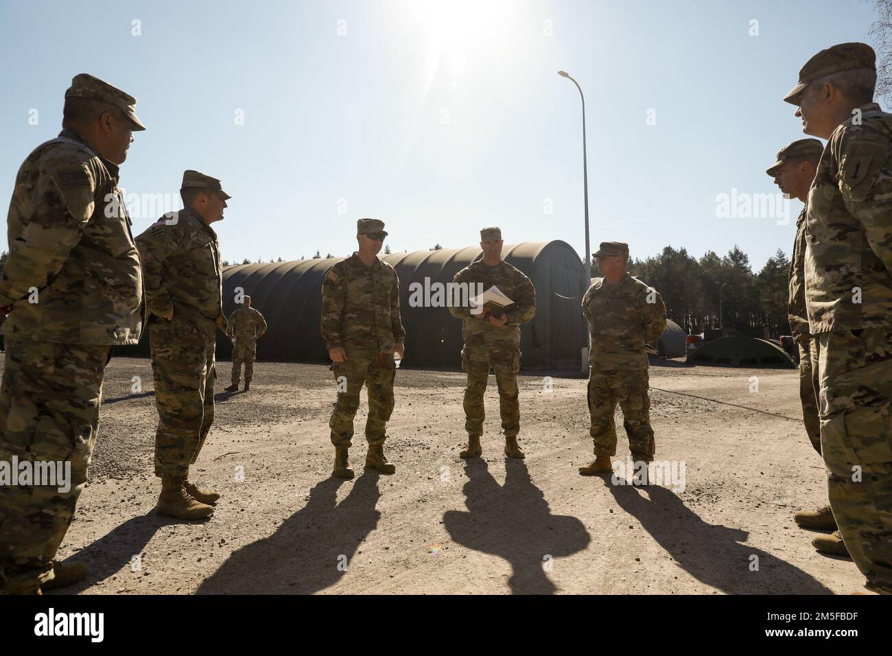 U.S. Army Command Sgt. Maj. Christopher Mullinax, command sergeant ...
