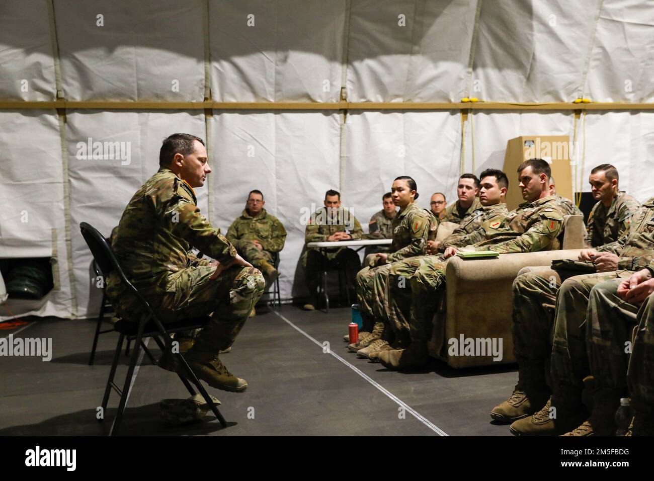 U.S. Army Command Sgt. Maj. Christopher Mullinax, command sergeant ...