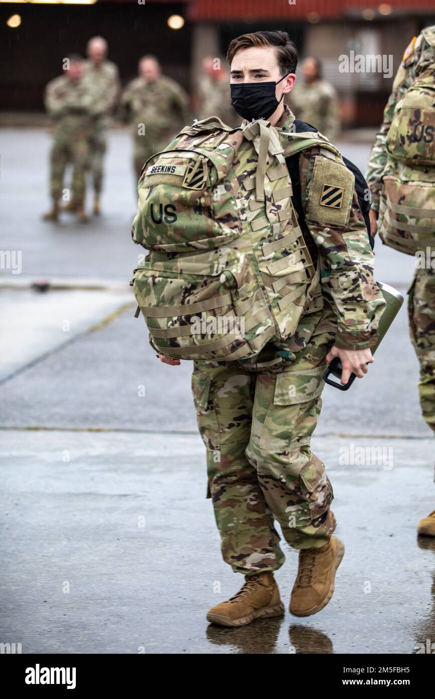 U.S. Army Capt. Sarah Seekins, the commander of B Company, 87th ...