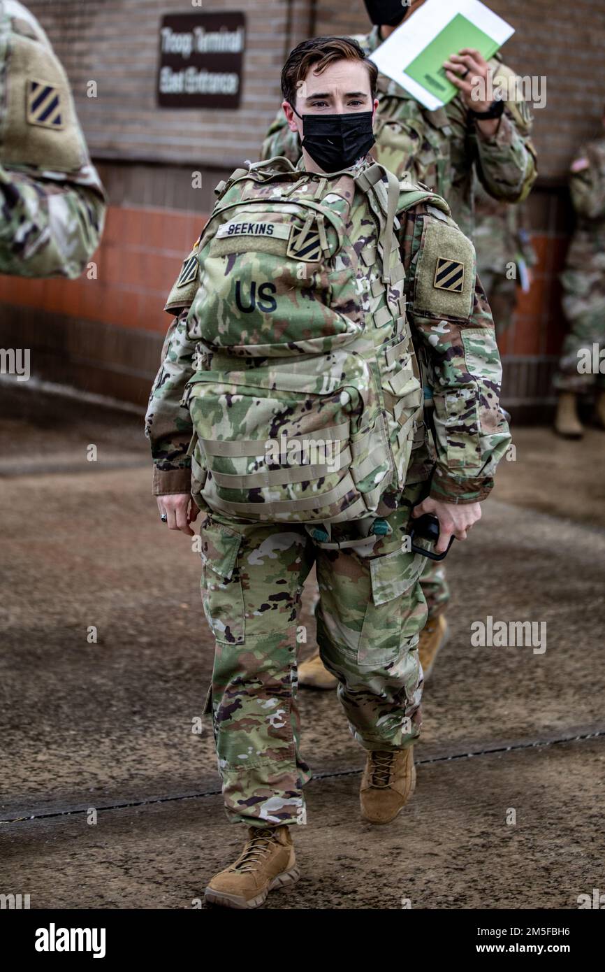 U.S. Army Capt. Sarah Seekins, the commander of B Company, 87th ...