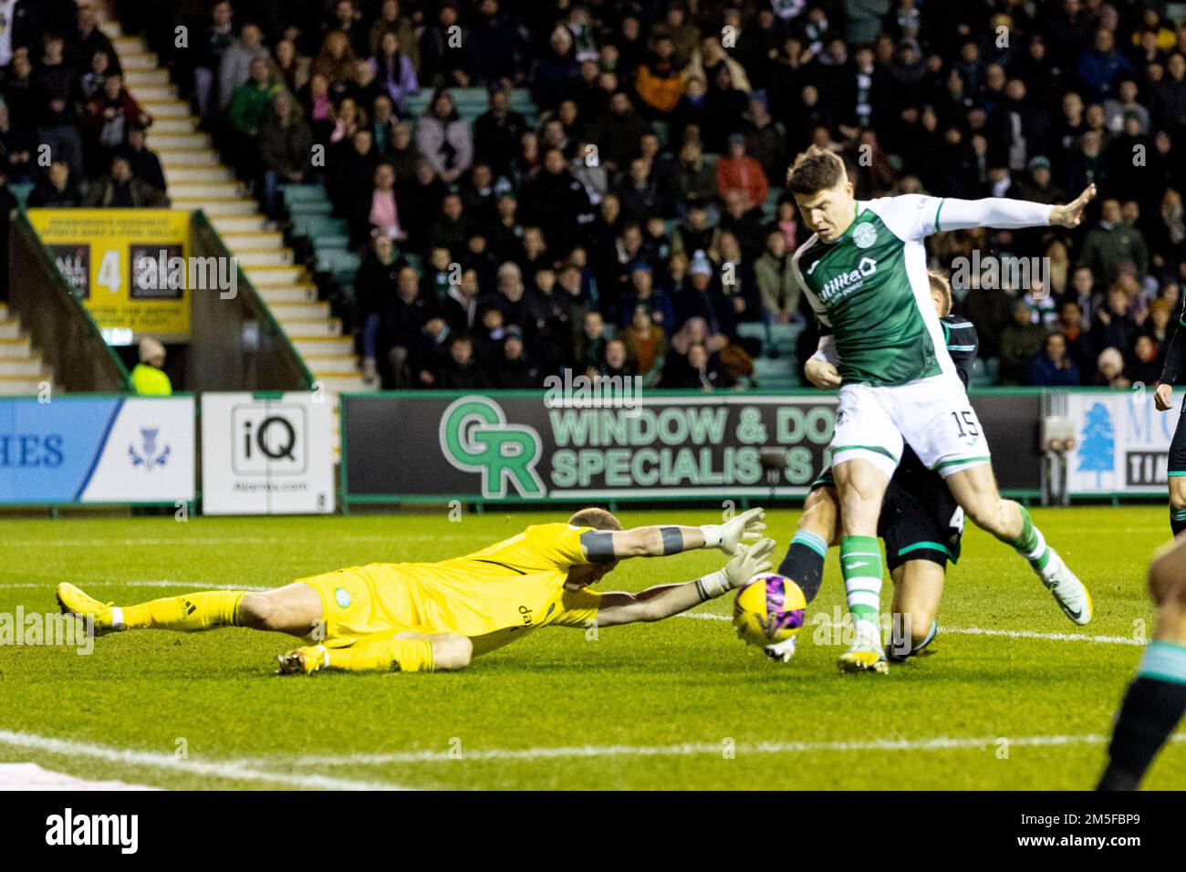 28th December 2022; Easter Road, Edinburgh, Scotland: Scottish Premiership Football, Hibernian ...