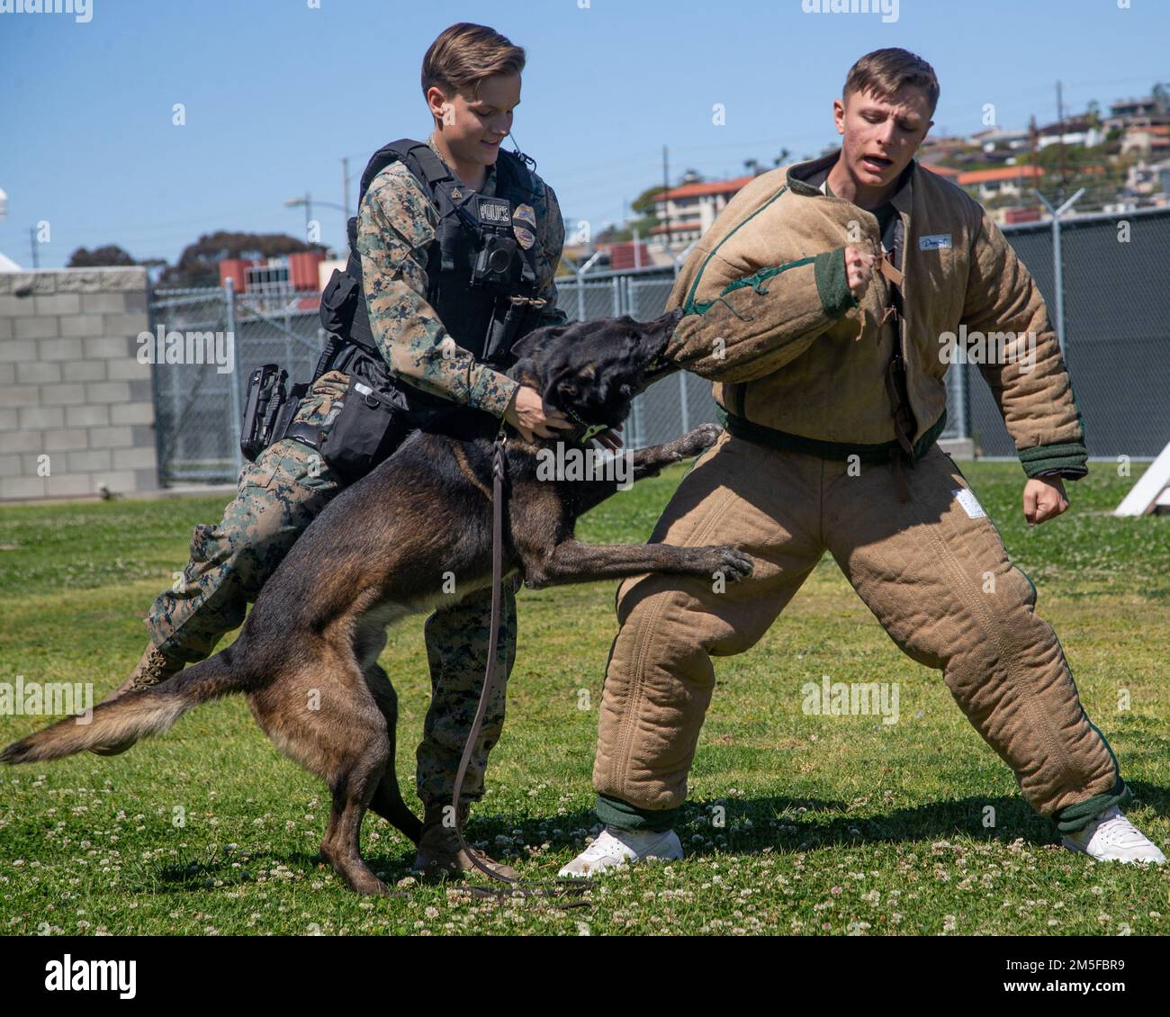 U.S. Marine Corps Cpl. Makayla A. Wedge, left, and Cpl. Dennis E ...
