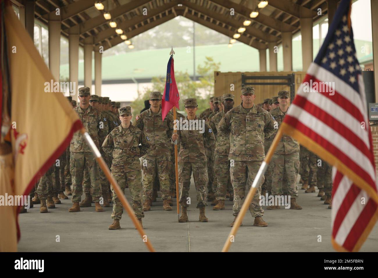 Soldiers from Bravo Company, 87th Division Sustainment Support ...