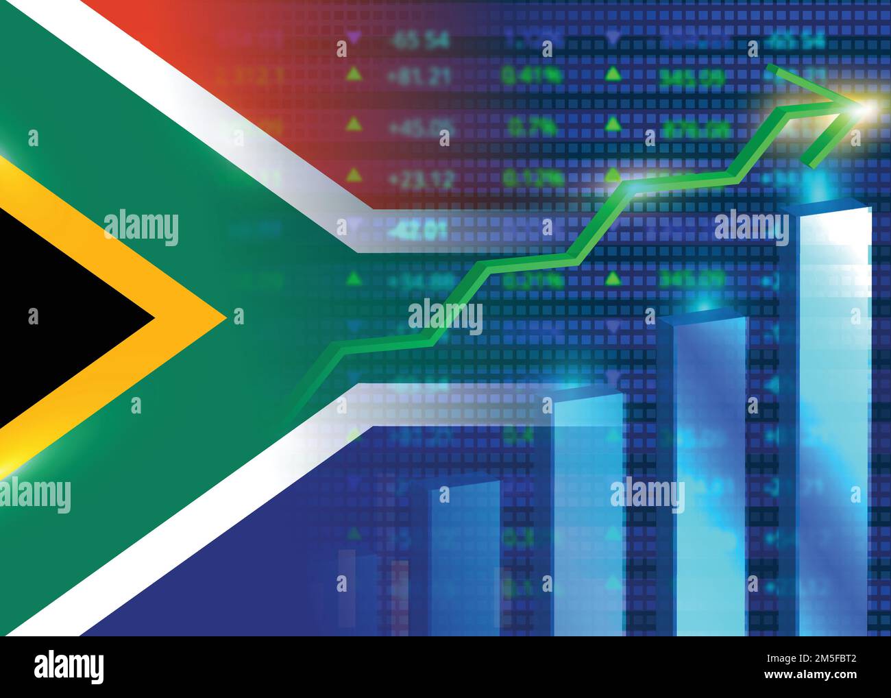 Economic growth south africa Stock Vector Images - Alamy