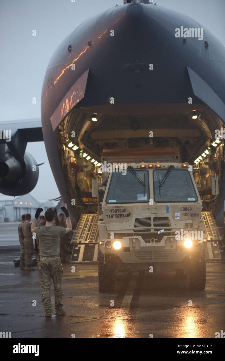 A Medium Tactical Vehicle from Bravo Company, 87th Division Sustainment ...