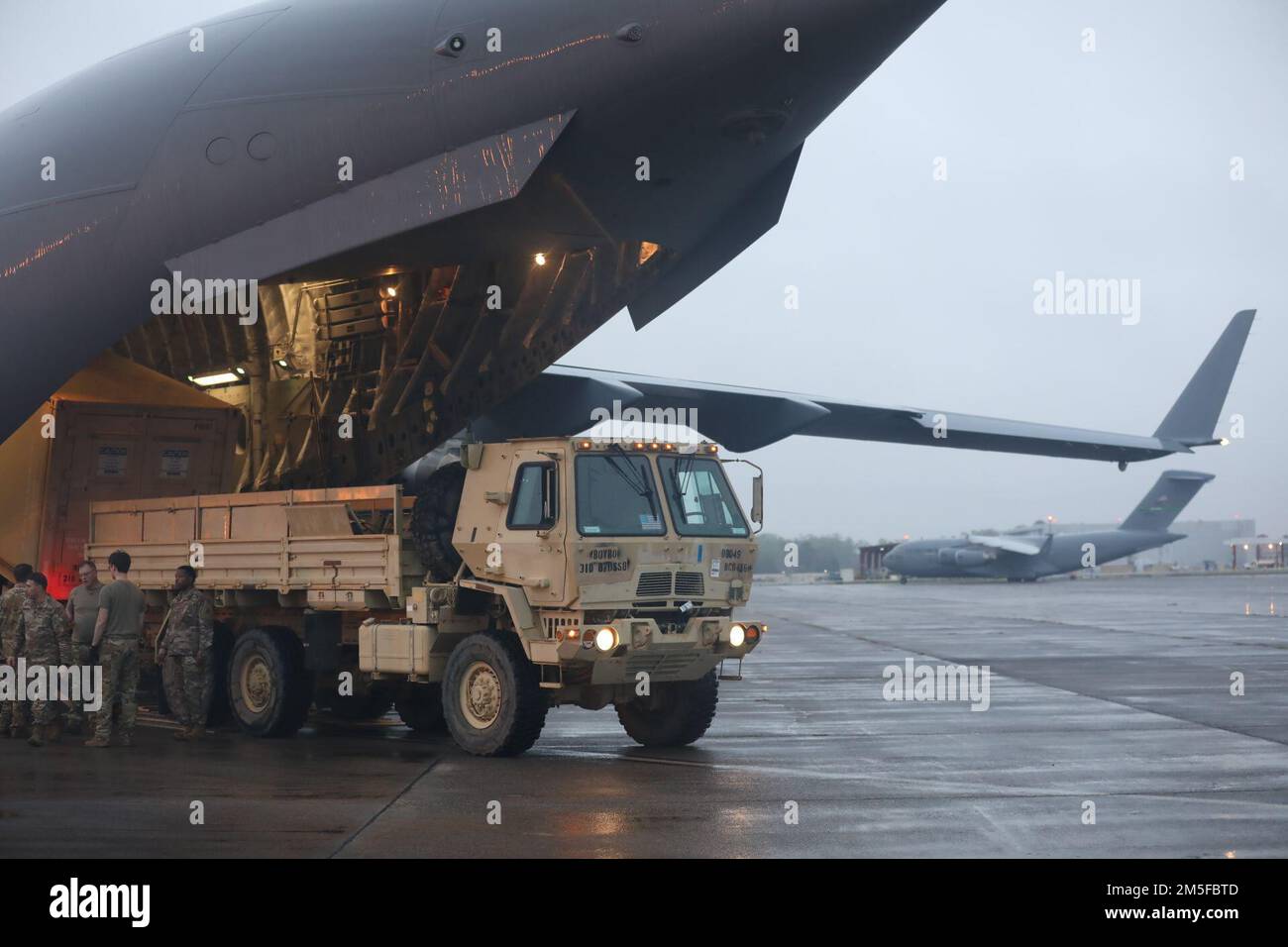 A Medium Tactical Vehicle from Bravo Company, 87th Division Sustainment ...