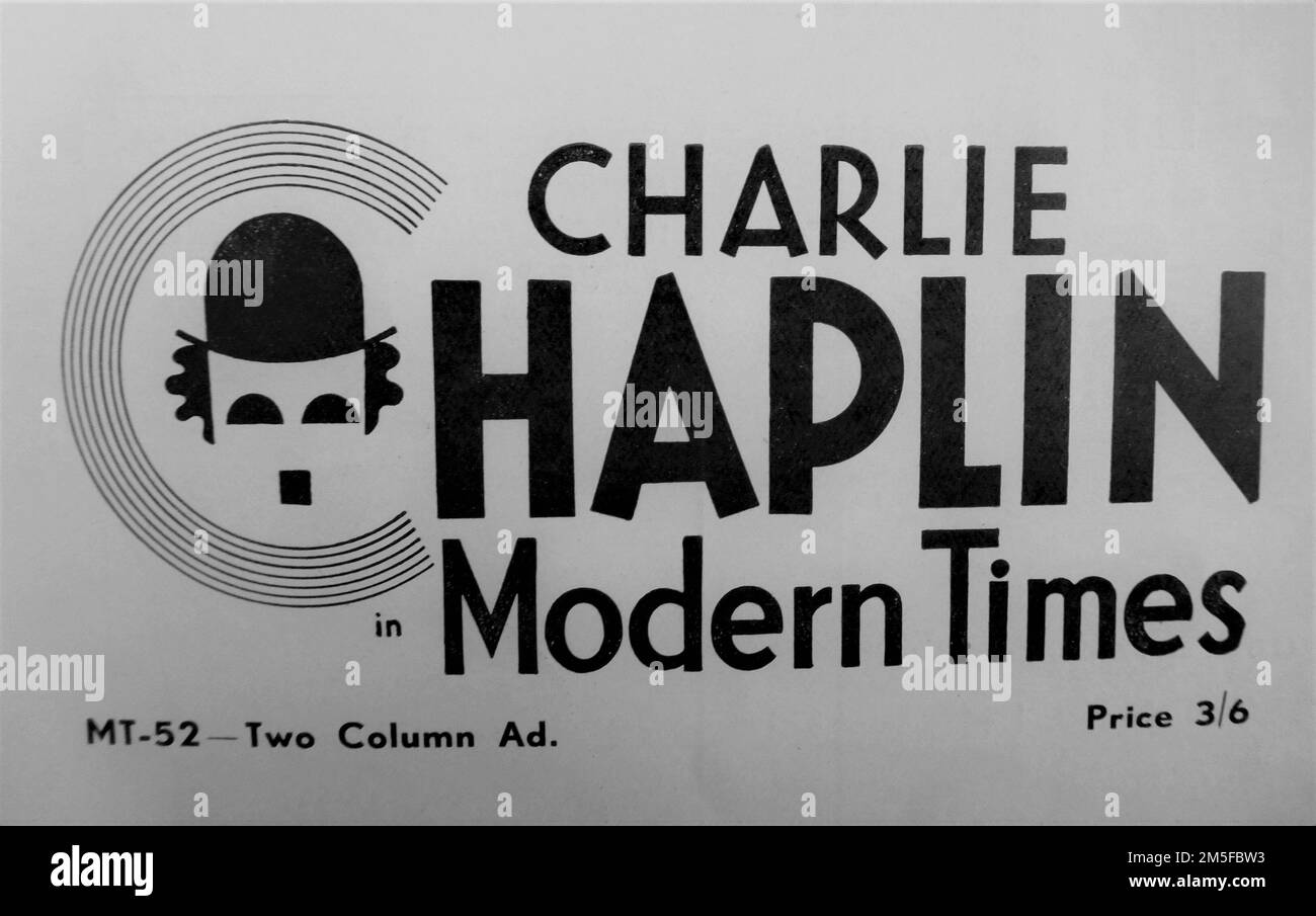 CHARLIE CHAPLIN as The Tramp in MODERN TIMES 1936 director / producer ...