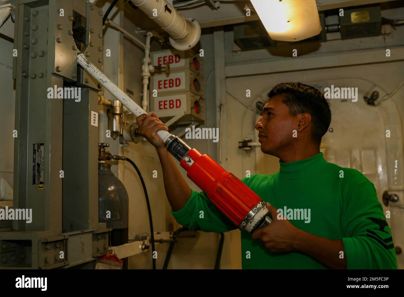 PHILIPPINE SEA (March 12, 2022) Aviation Structural Mechanic 2nd Class ...