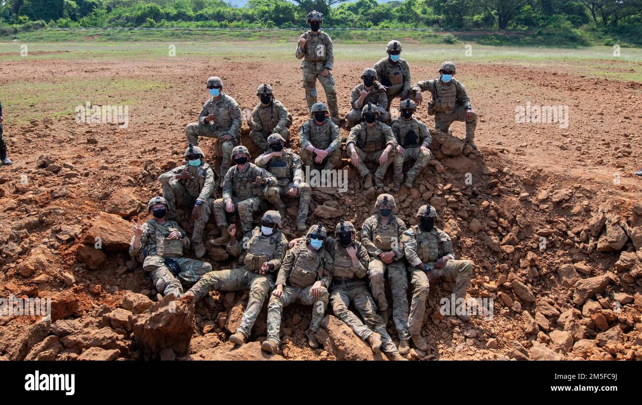 Members of Alpha and Bravo Company, 29th Brigade Engineer Battalion ...