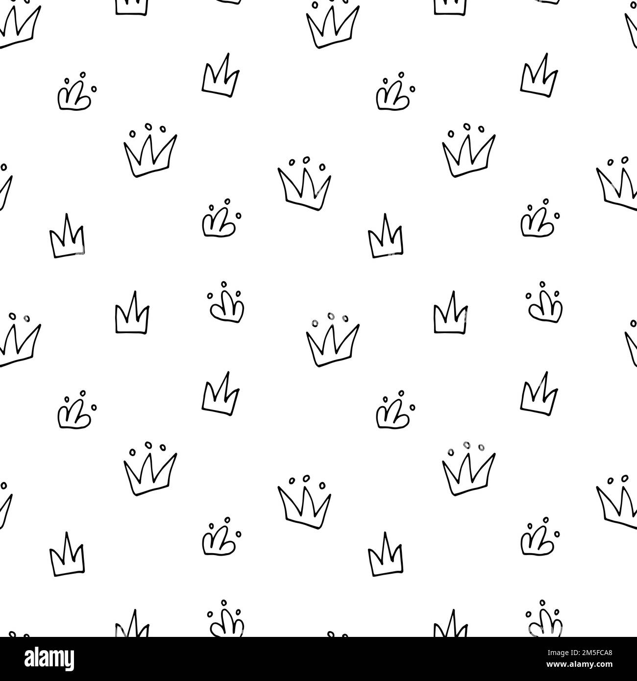 Vector crown seamless pattern Stock Vector Image & Art - Alamy