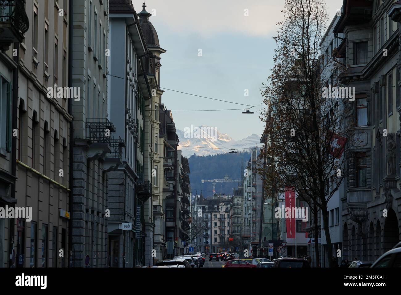 Lucerne street view hi-res stock photography and images - Alamy