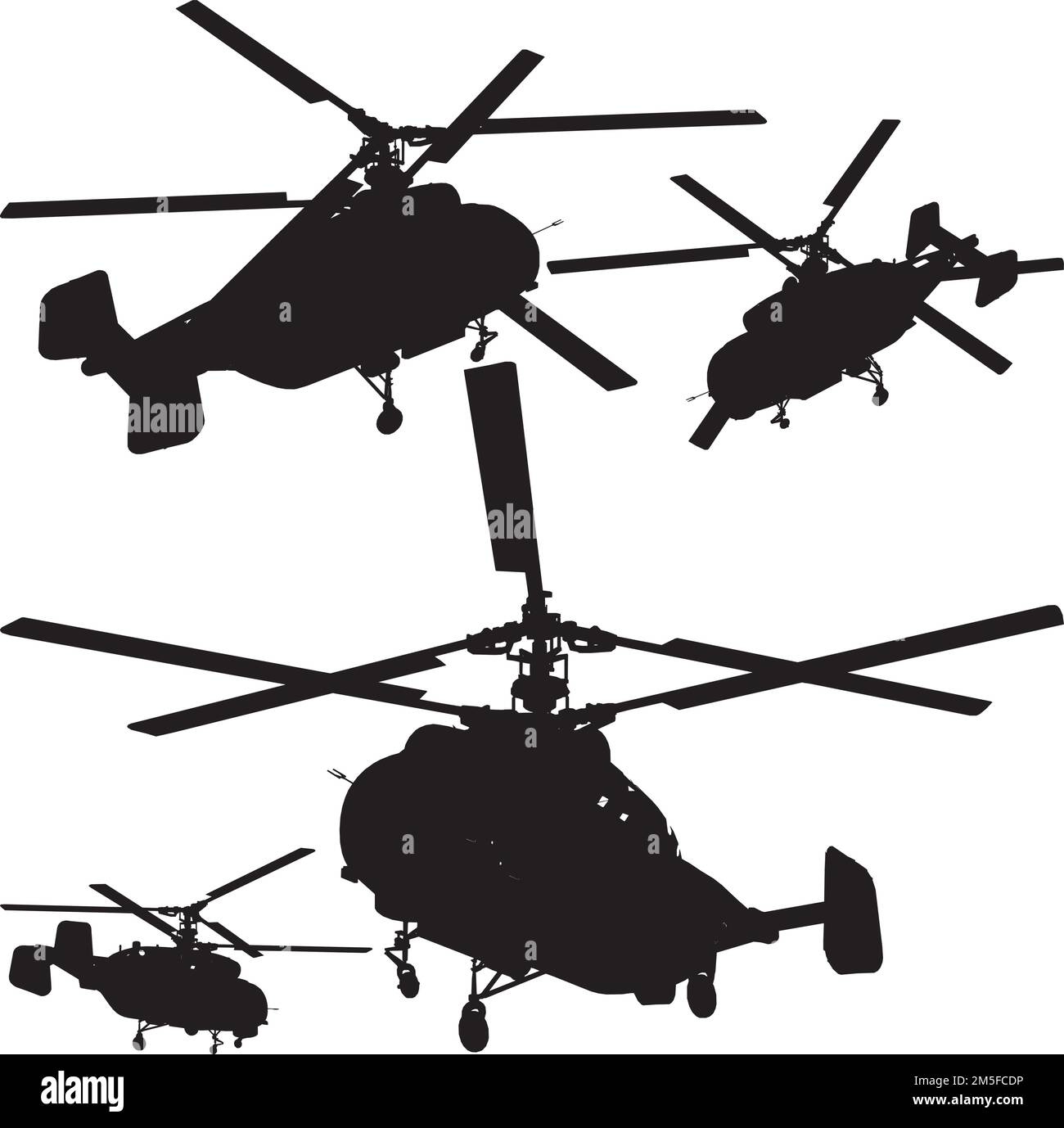 Helicopter Base And Face Vector. Illustration On White Background. A ...