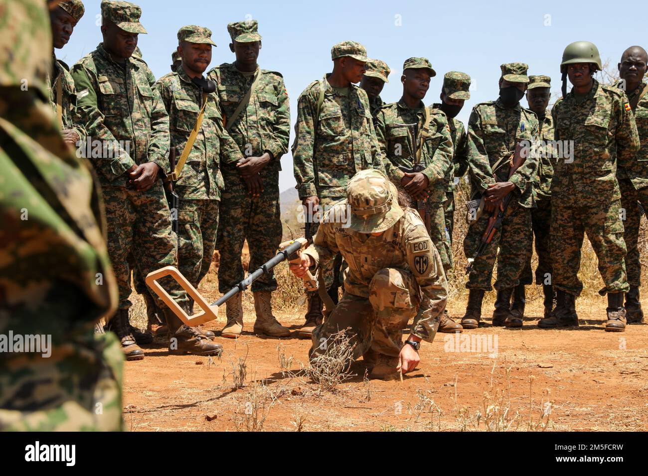 U.S. Army Soldiers with the 720th Ordnance Company, demonstrate metal ...