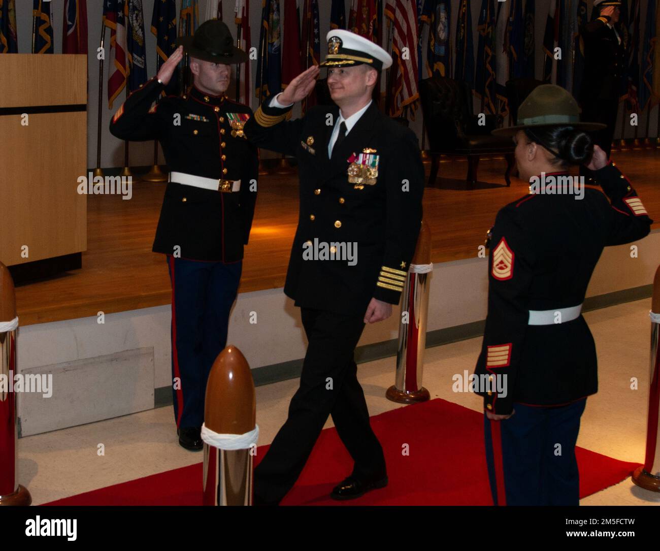 NEWPORT, R.I. (March 11, 2022) Capt. Mark Hazenberg, offgoing ...