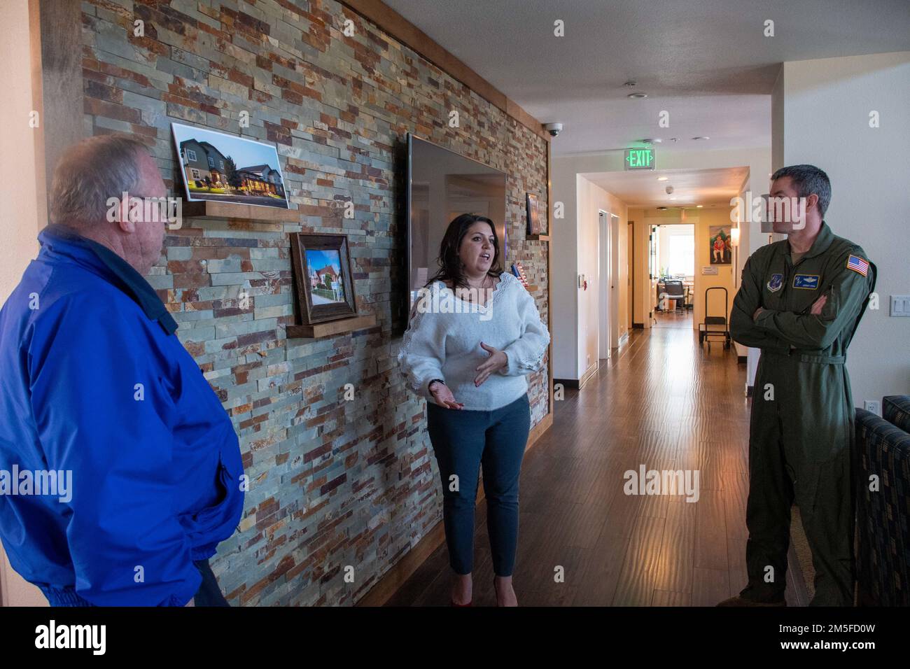 Col. Jeremy Ford, Wing Commander of the 152nd Airlift Wing and Fred ...