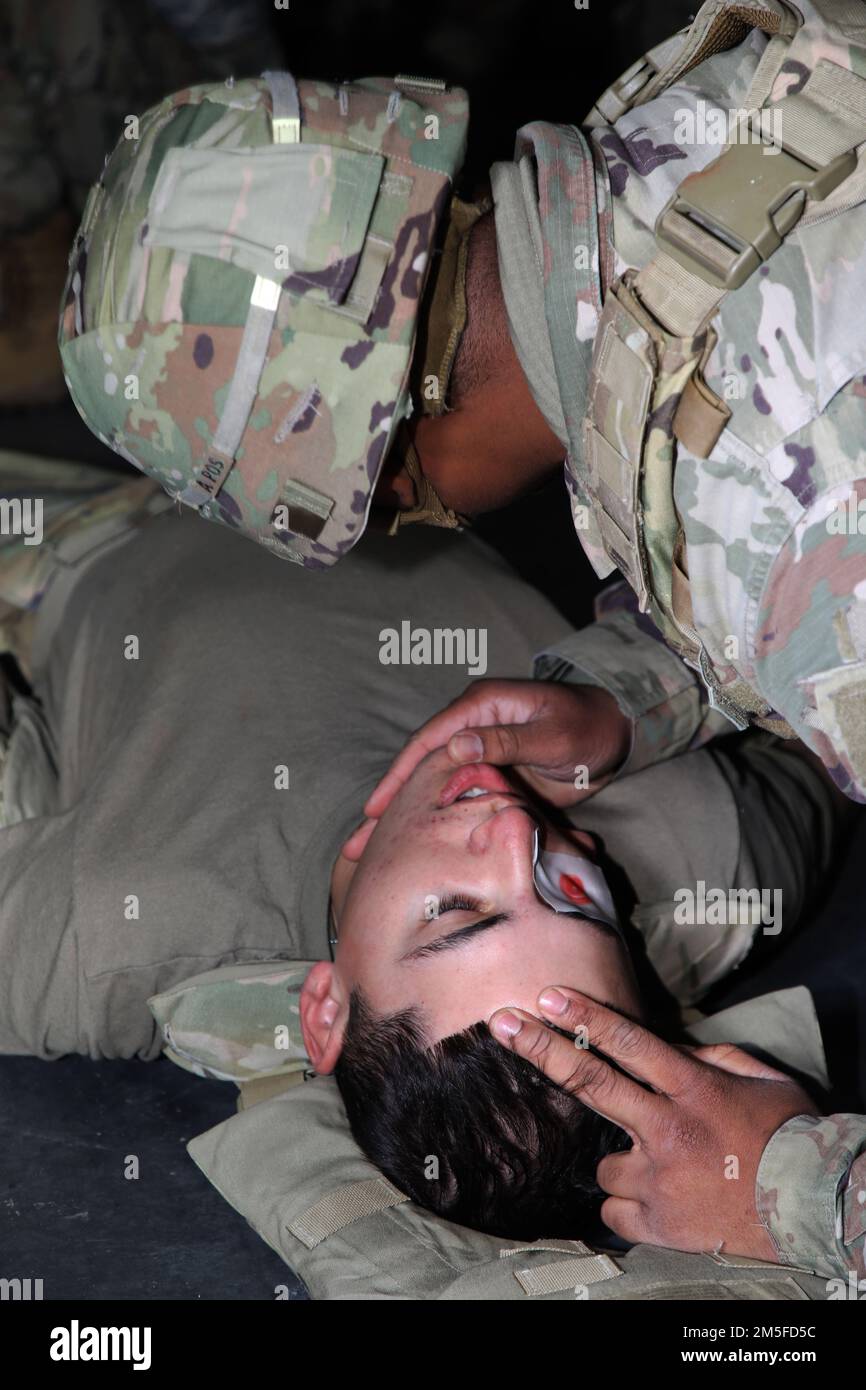 A Soldier with 3rd Squadron, 61st Cavalry Regiment, 2nd Stryker Brigade ...