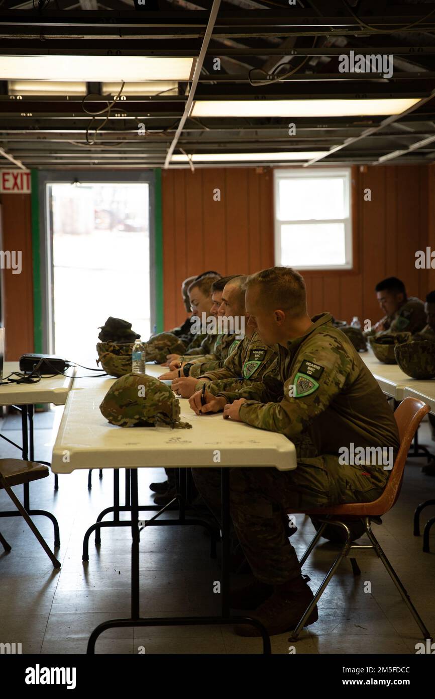 U.S. Army Spc. Daniel Reading (right), an infantryman of D. Company ...