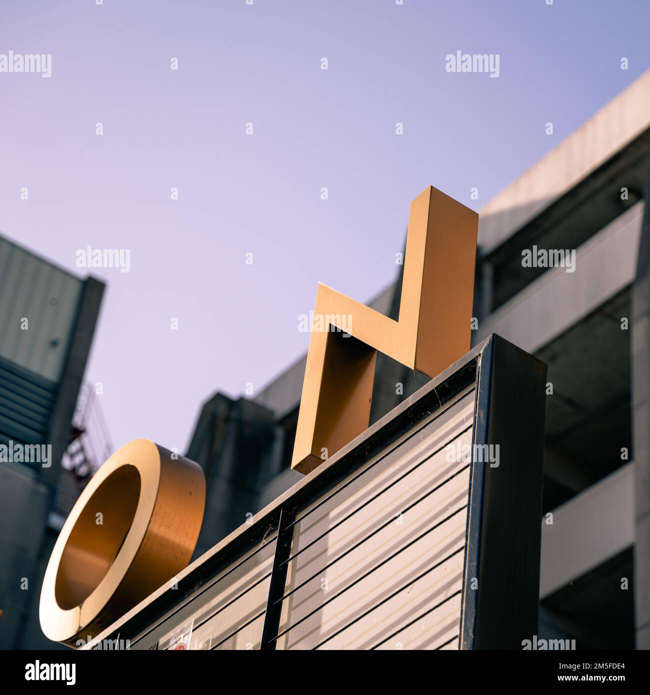 'ON' letters - part of the sign for Curzon cinema in Brunswick Centre ...