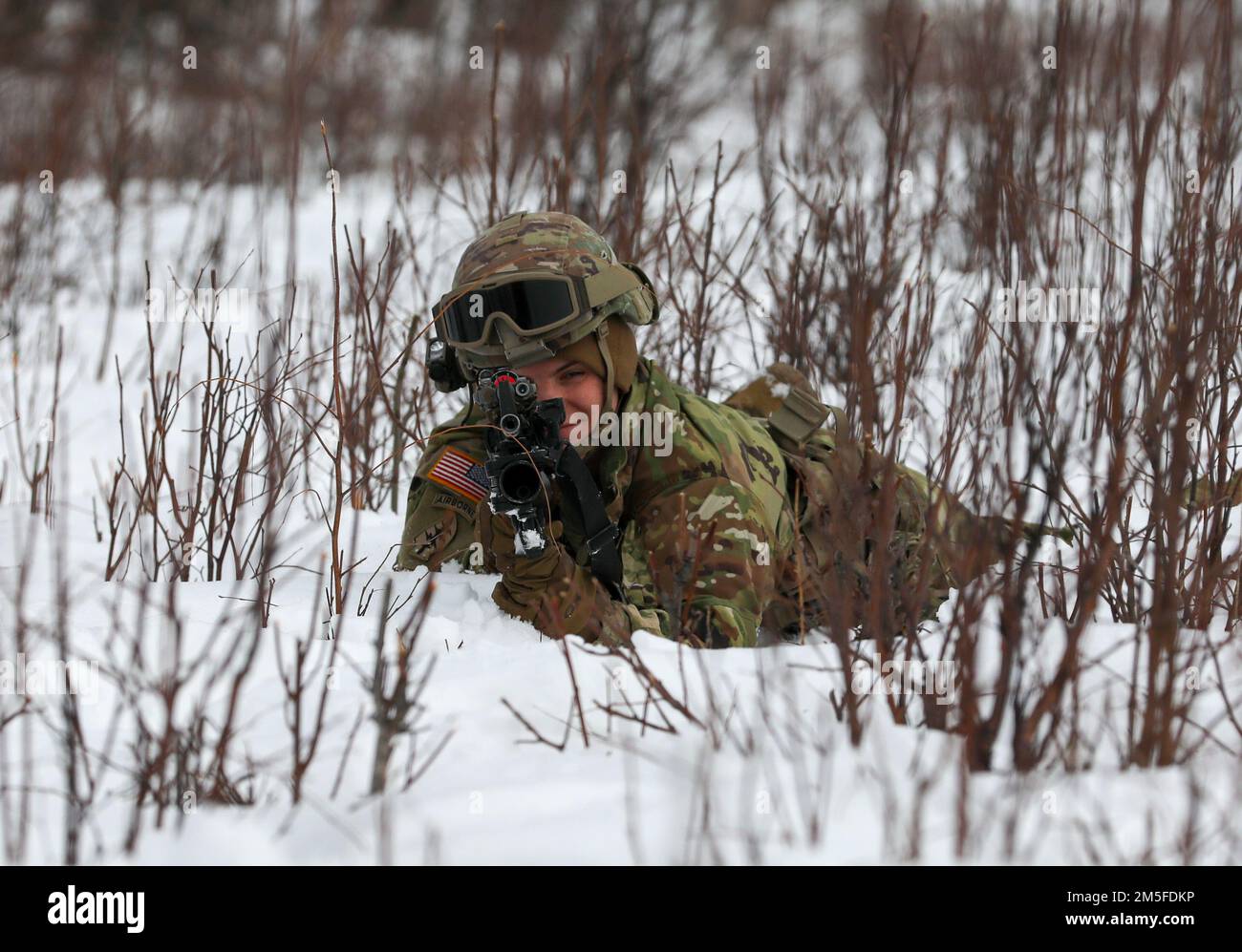 Alaska Army National Guard Spc. Megan Koszarek with Avalanche Company ...