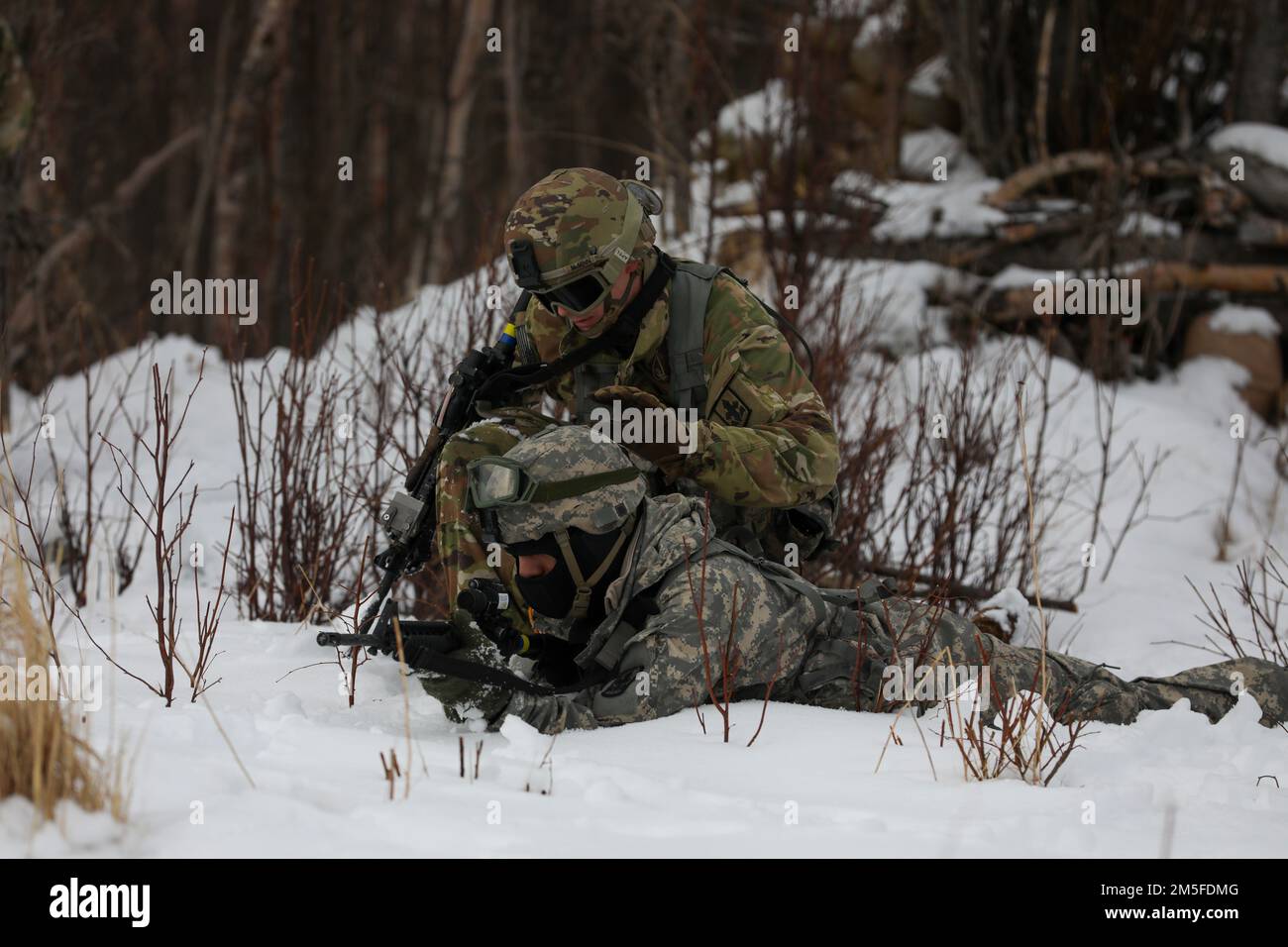 Alaska Army National Guard Soldiers with Avalanche Company, 1-297th ...