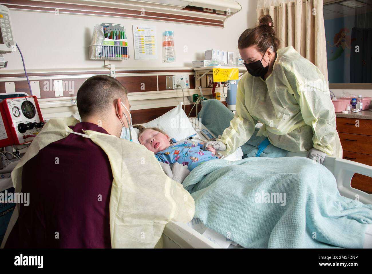 Air Force 1st Lt. Christopher Saunders, registered nurse, and Kimberly ...