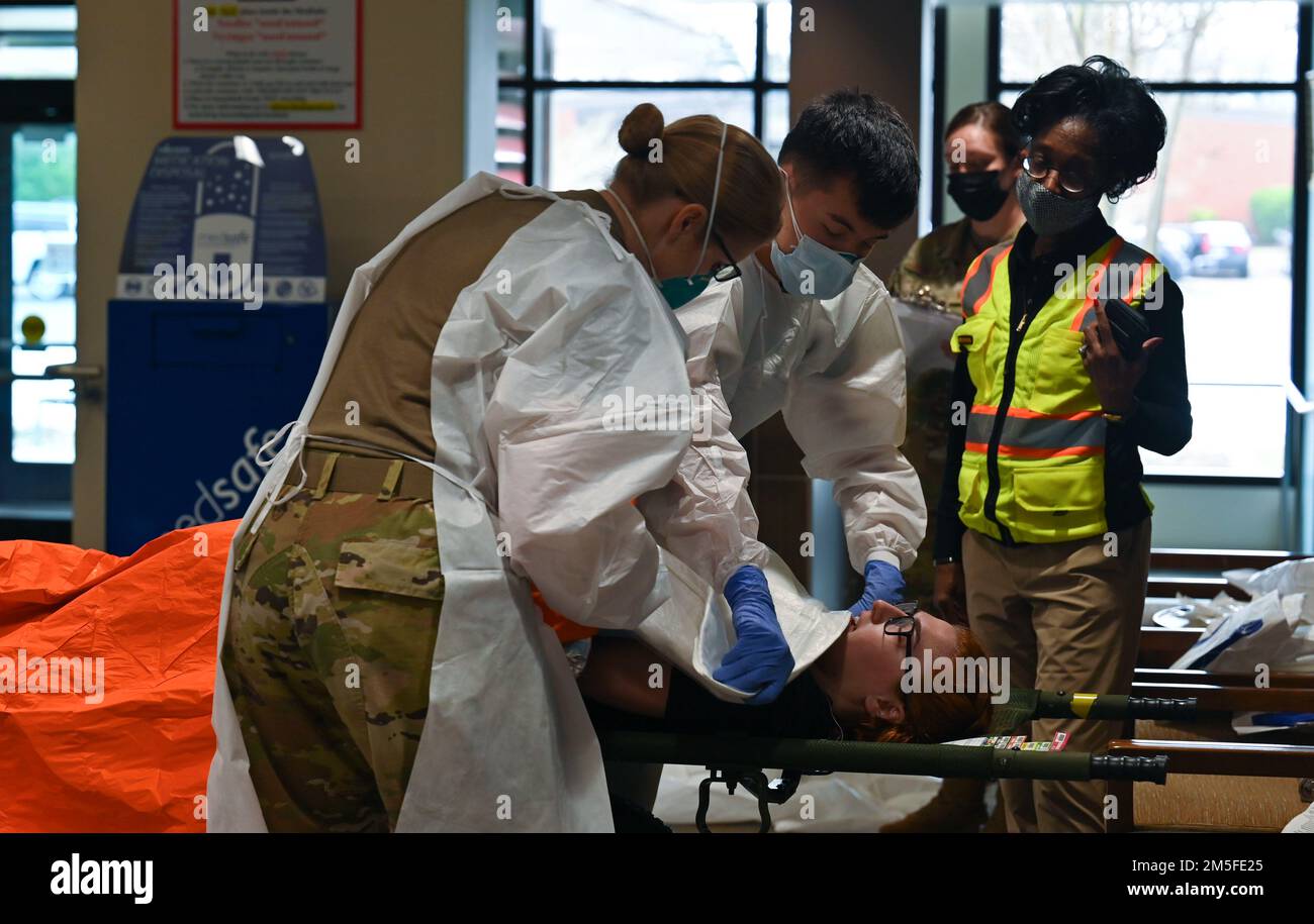 Medics from the 14th Medical Group at Columbus Air Force Base, Miss ...