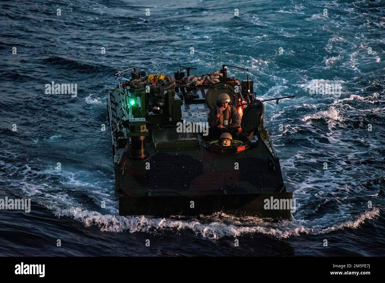 U.S. Marines assigned to the 3rd Assault Amphibian Battalion, 1st ...