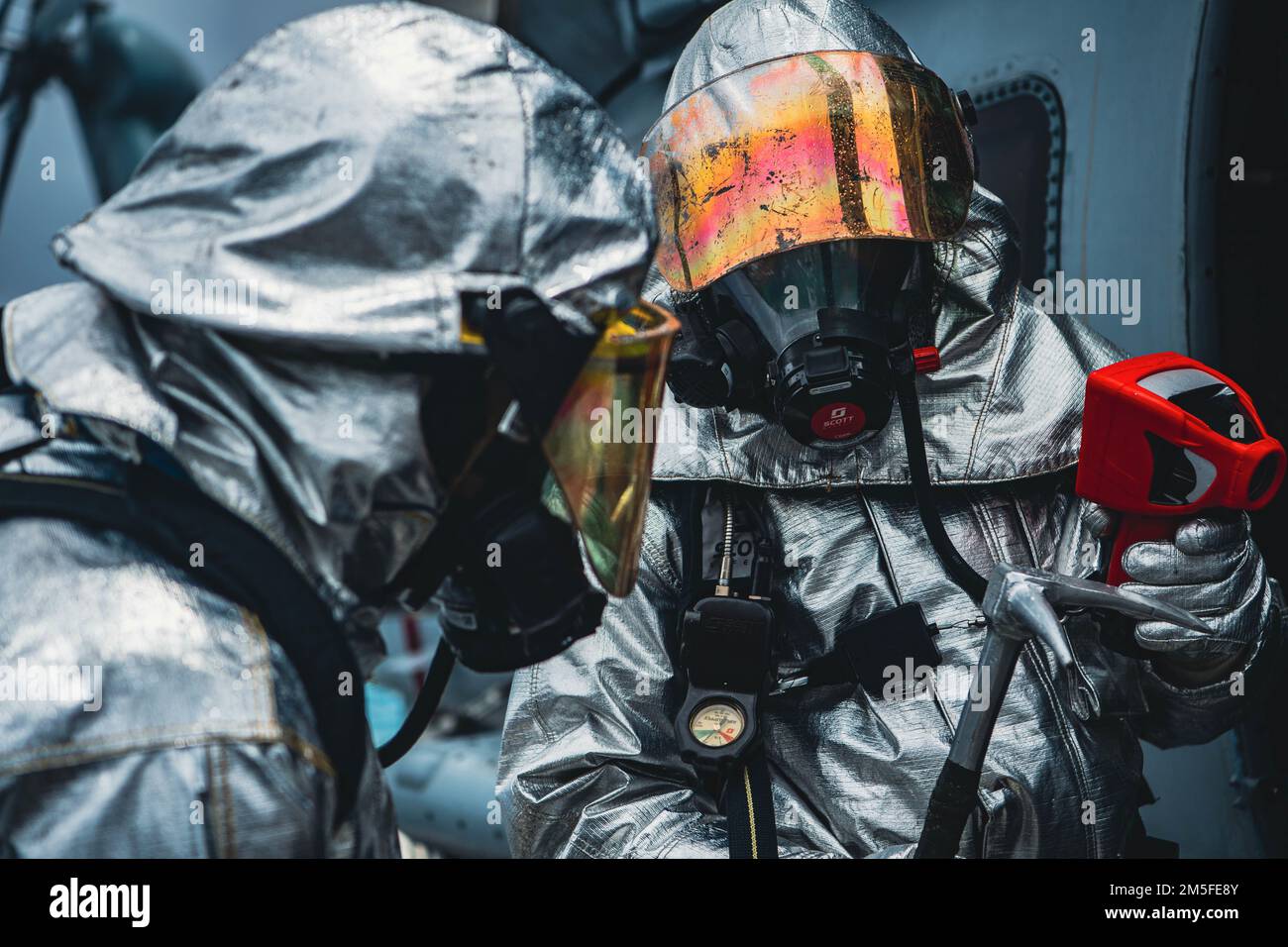 220303-N-TT059-1060 SOUTH CHINA SEA (Mar. 12, 2022) Damage Controlman ...