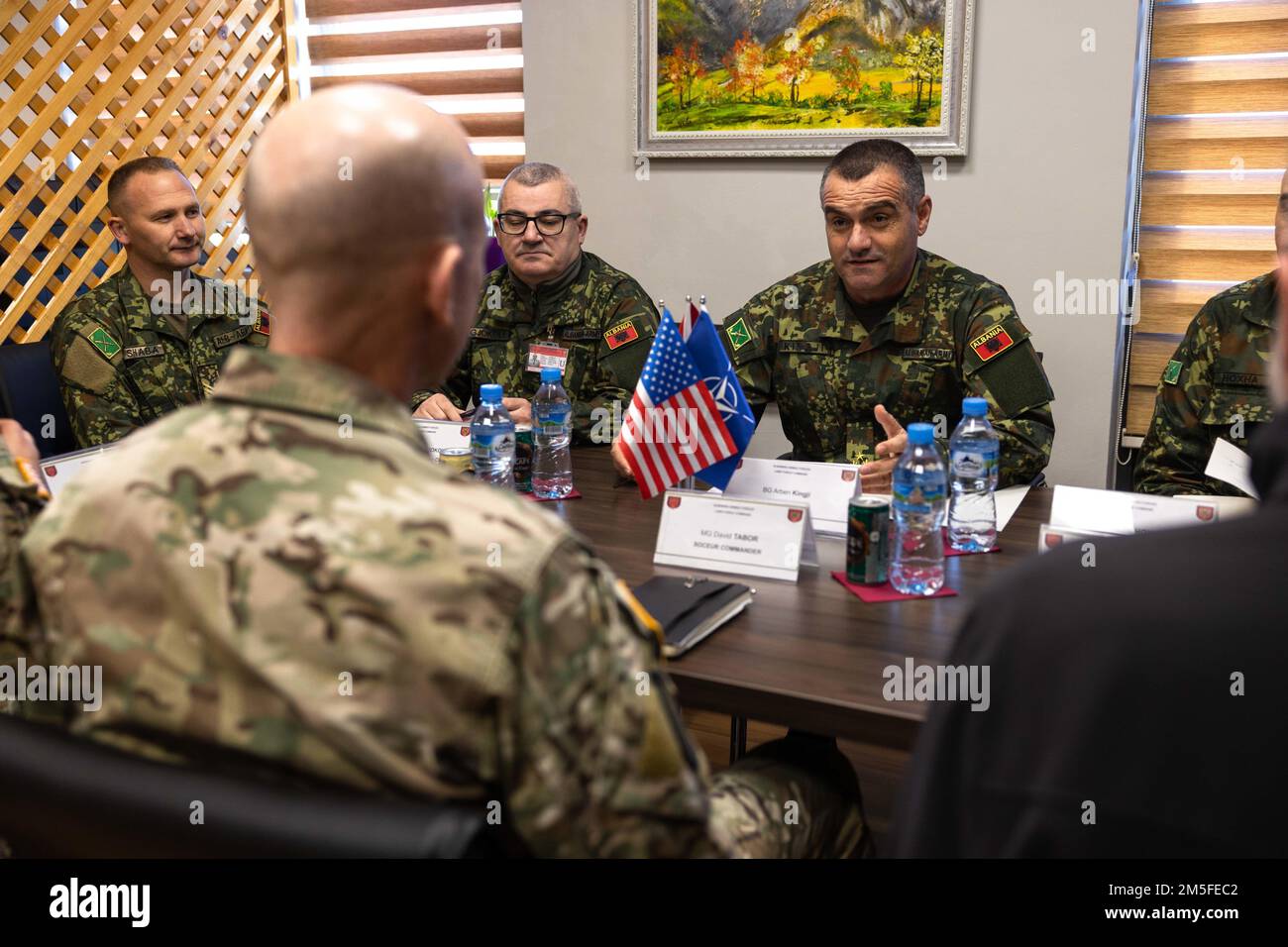 Albanian Land Forces Commander Brigadier General Arben Kingji meets ...