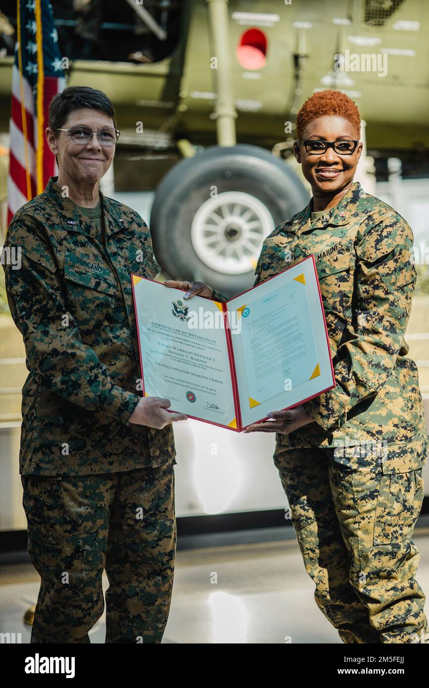 U.S. Marine Corps Chief Warrant Officer 4 Denise V. Barnes, Head of ...
