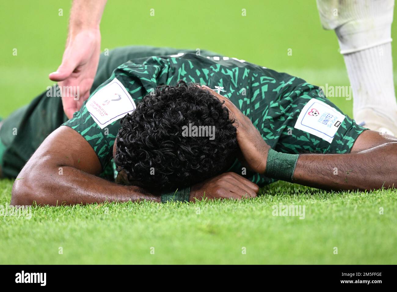 NAWAF ALABID in action during the FIFA 2022 World Cup group match ...