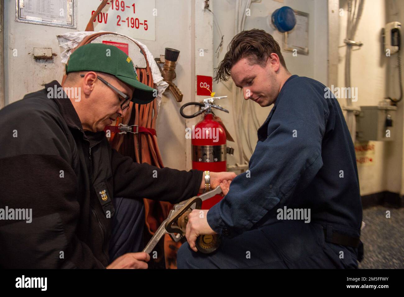 220312-N-CY569-1011 IONIAN SEA (Mar. 12, 2022) Master Chief Interior ...