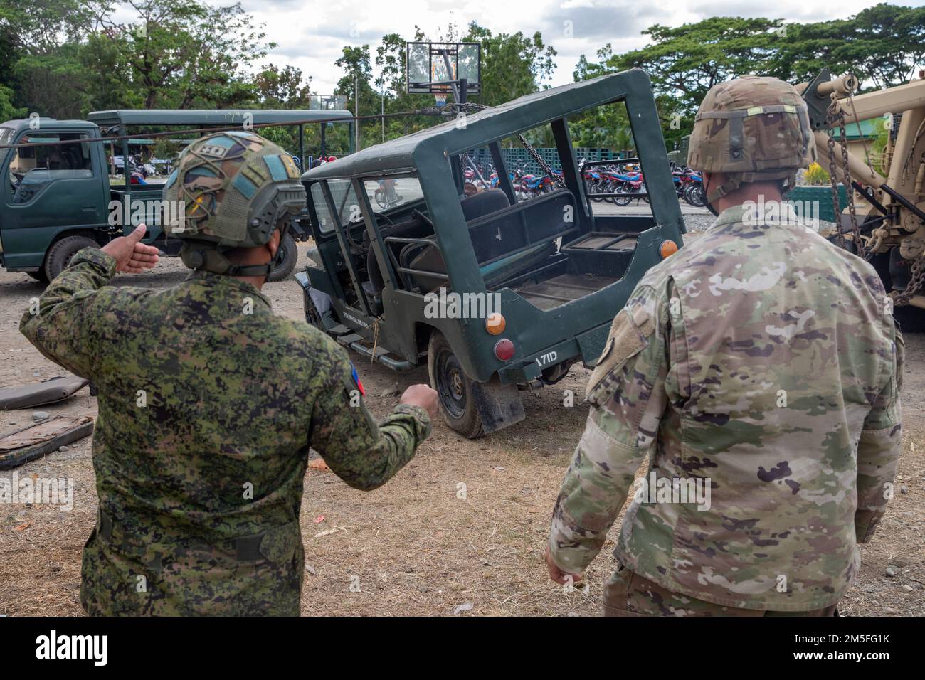 U.S. Army Sgt. Christian Castillo, a wheeled vehicle mechanic with B ...