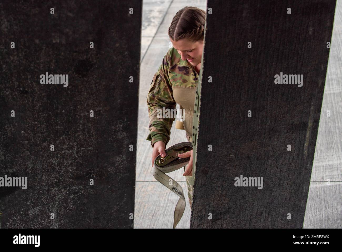 U.S. Air Force Airman 1st Class Taryn Kraemer, a 71st Rescue Squadron ...