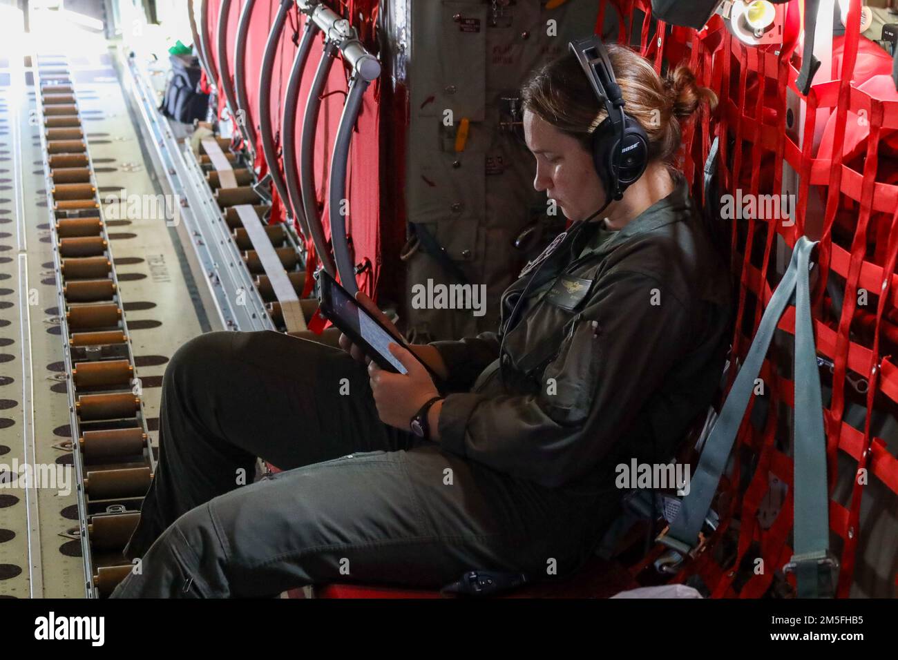U.S. Marine Corps Capt. Rebecca Reynolds, a KC-130J Super Hercules ...