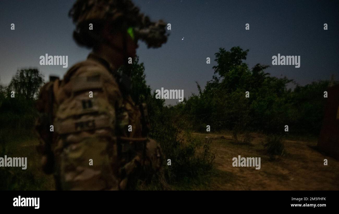 Capt. Monday Price, Alpha Company Commander, 29th Brigade Engineer ...