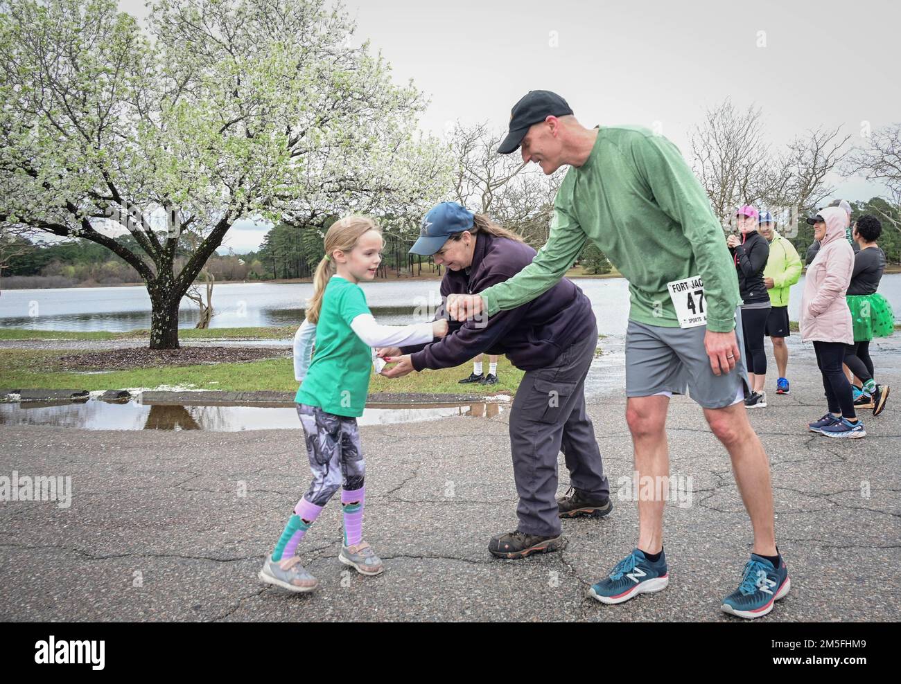 Ryle Huffman is greeted by Brig. Gen. Patrick R. Michaelis, U.S. Army ...