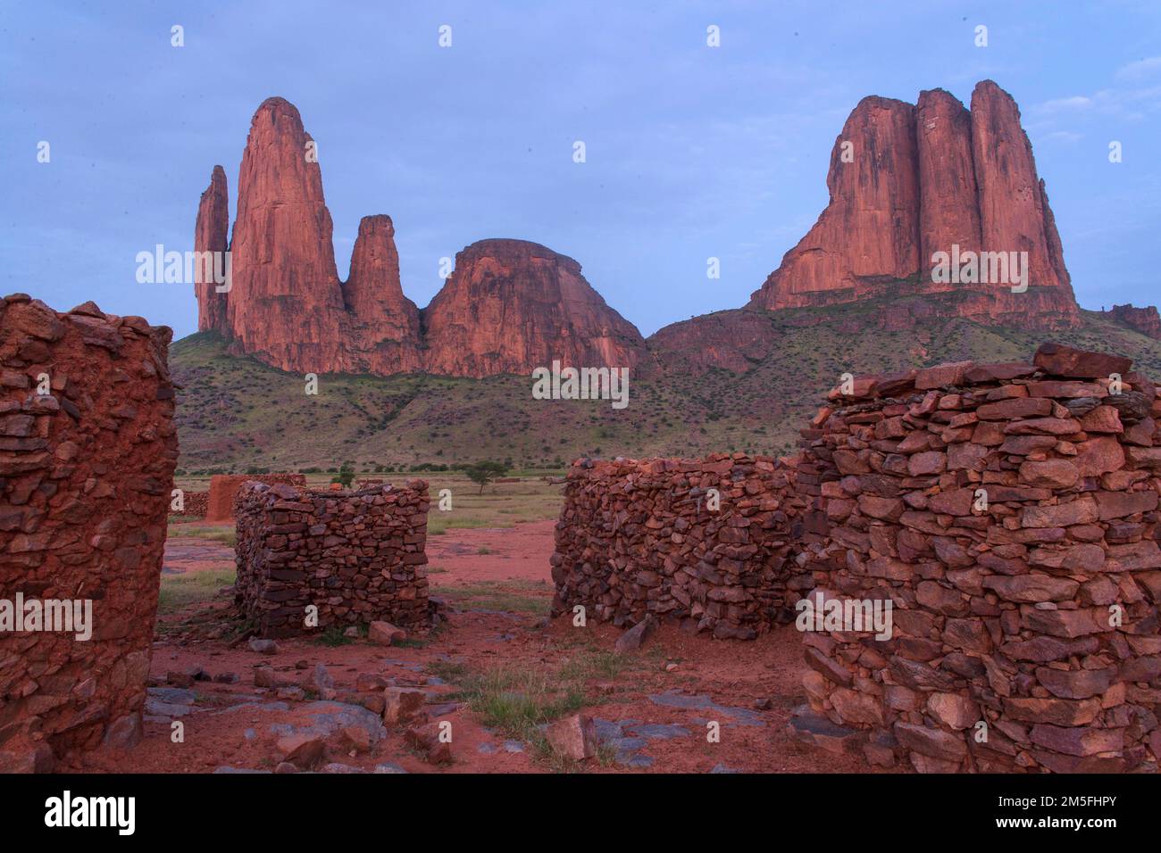 Landscape view of the Monument Valley of Mali with the Main de Fatima ...