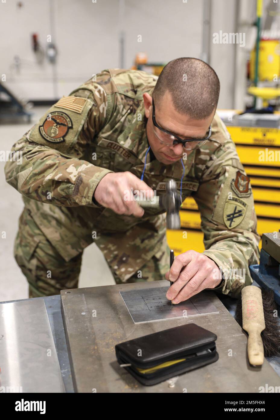 Tech. Sgt. Calvin J. Clutter, an aircraft structural maintenance ...