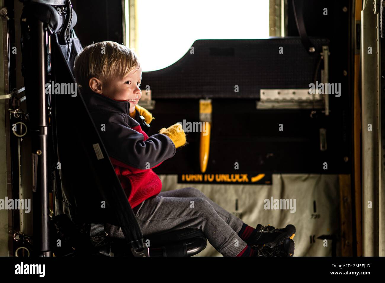 The son of U.S. Air Force Lt. Col. Michael Vins, 38th Rescue Squadron ...