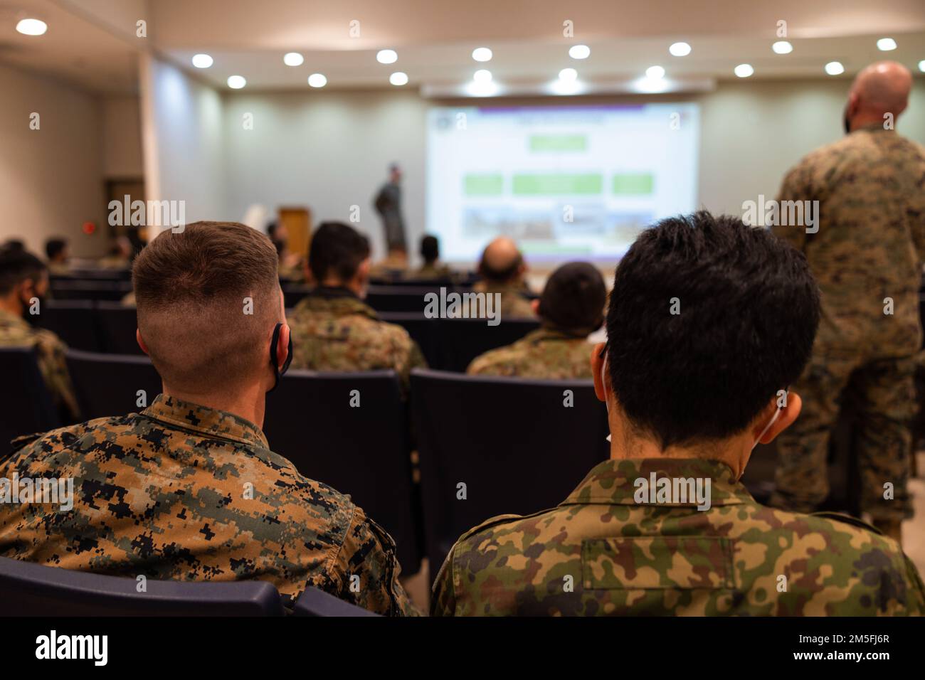 U.S Marines with 31st Marine Expeditionary Unit, and Japanese service ...