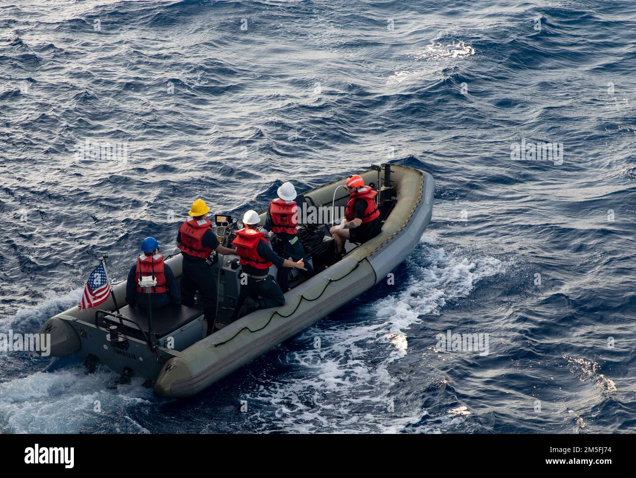 SOUTH CHINA SEA (March 12, 2022) Sailors from Arleigh Burke-class ...