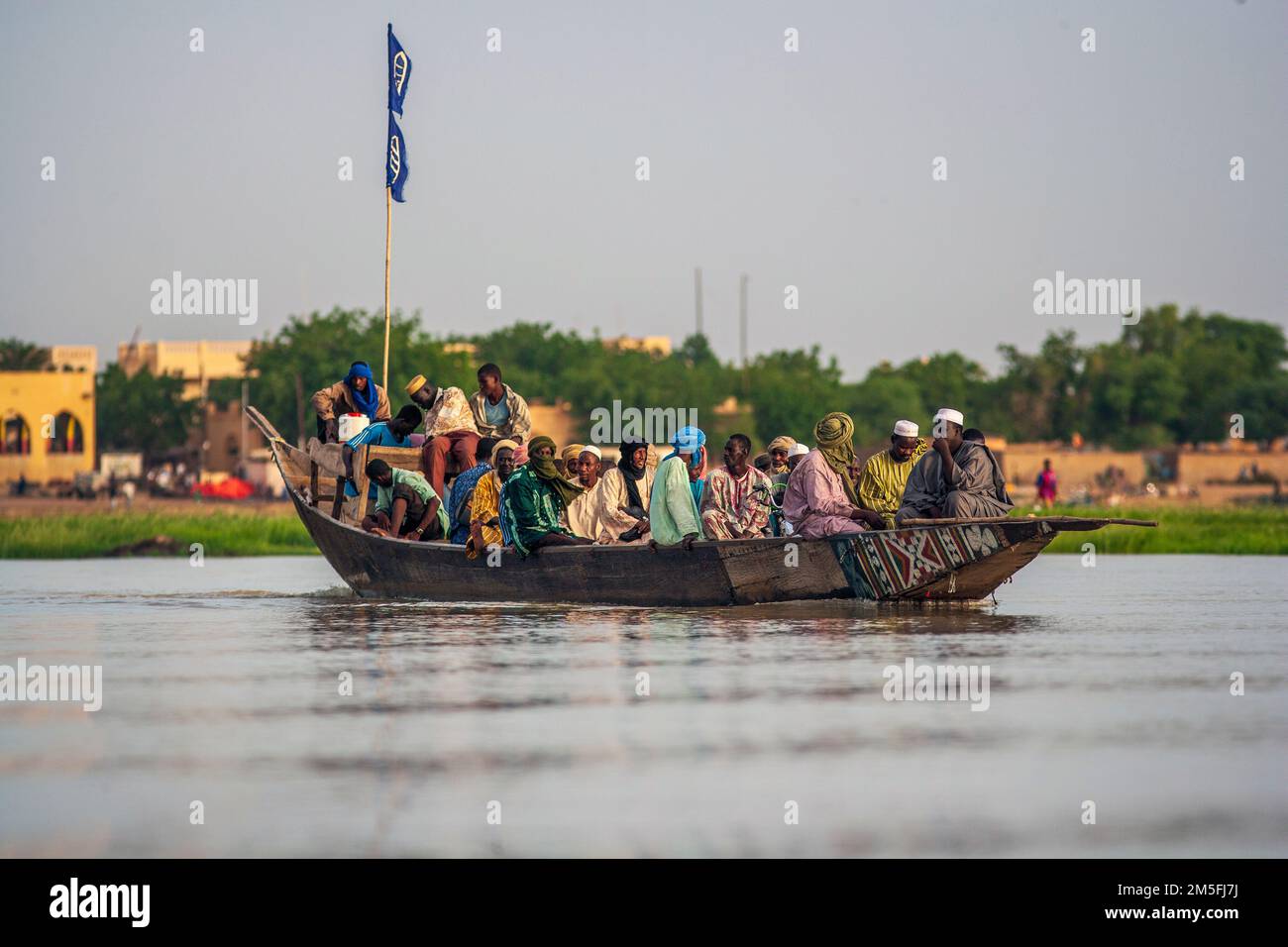 Pirogue on the Niger River near Gao. Mali, West Africa Stock Photo - Alamy
