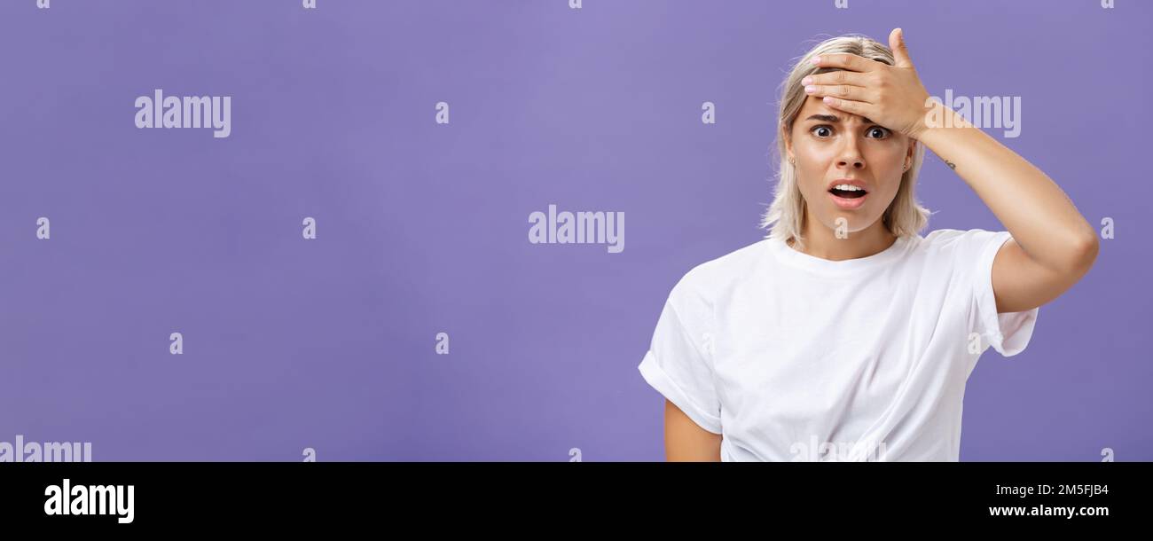 Girl totally forgot about important meeting feeling troubled. Concerned ...