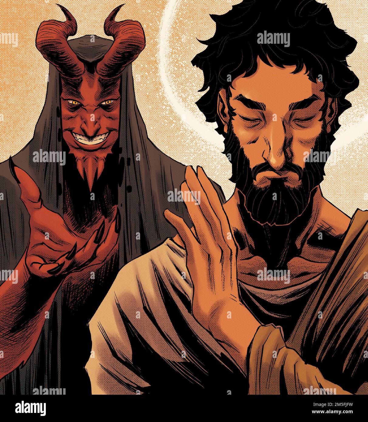 , devil confronts the saint, satan finds jesus christ in the desert ... , devil confronts the saint, satan finds jesus christ in the desert ...
